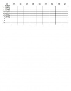 Podium and timing sheets - House of RC