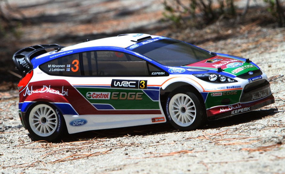 HPI Racing RTR WR8 Flux Ford Fiesta Abu Dhabi Castrol WRC Rally Car ...