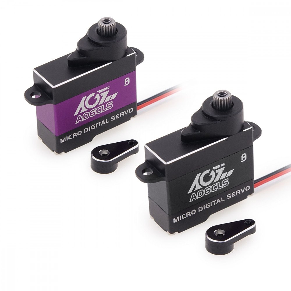AGFRC Black Color A06CLS 7g Titanium Gear Mini Z Servo - House of RC